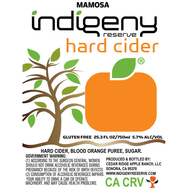 Hard Cider | Northern and Central California, Bay Area | Indigeny Reserve